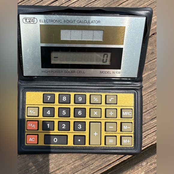 Tozaj | Other | Tozaj Calculator High Power Solar N8 Vintage Tozaj N108 ...